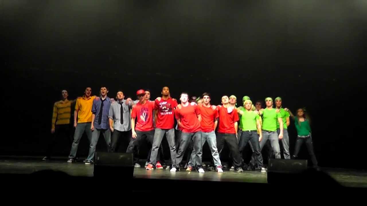 Fallston High Variety Show 2013 - Senior Boys & Dance Team - YouTube