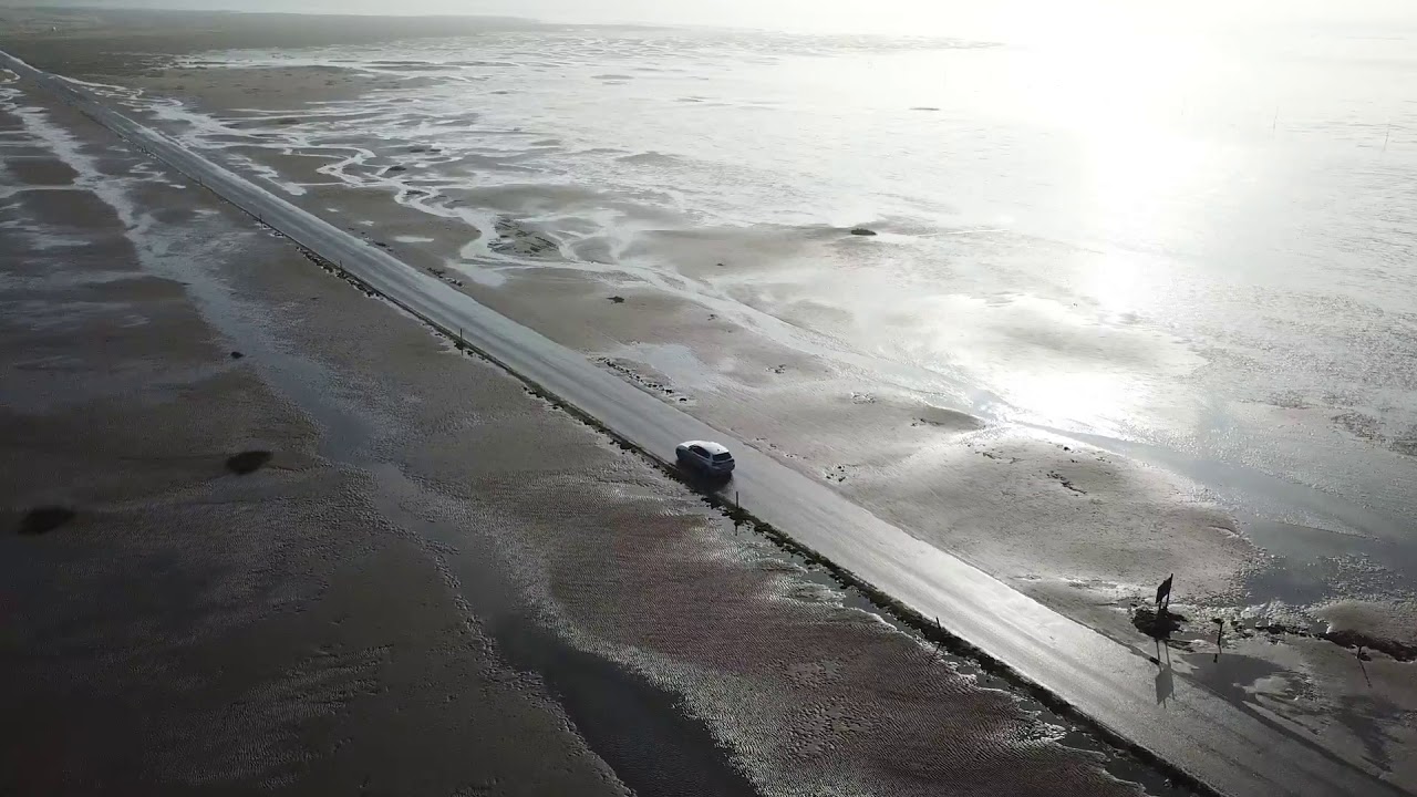 Taking a drive over the Holy Island Causeway Sept 17 - YouTube