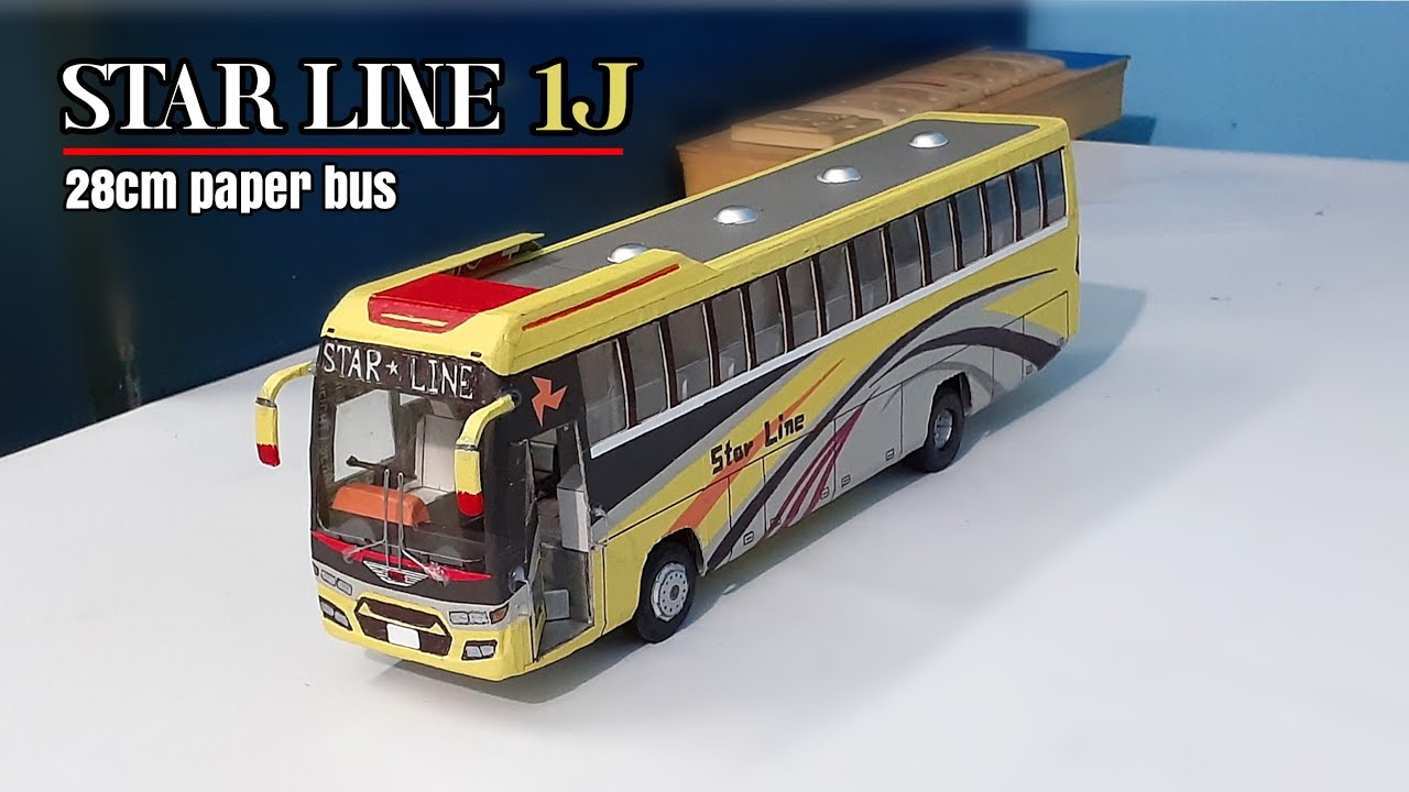 Starline 1J miniature paper bus showdown | কাগজ দিয়ে বানানো স্টার লাইন ...