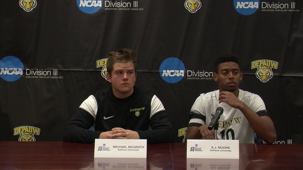 DePauw NCAA Men's Soccer Second Round Press Conference - YouTube