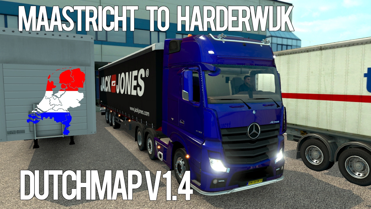 Euro Truck simulator 2 | The Dutch map V1.4 | Maastricht to Harderwijk ...