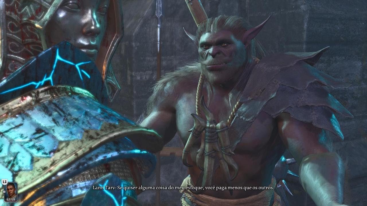 Baldur's Gate 3, obtendo desconto e mostrando inventário do comerciante ...