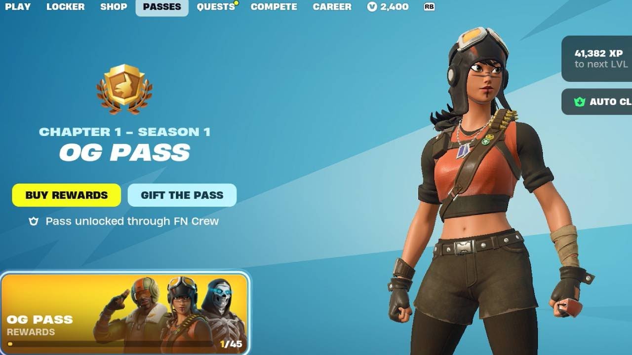 *NEW* FORTNITE OG BATTLE PASS REVIEW (CHAPTER 1 SEASON 1) - YouTube