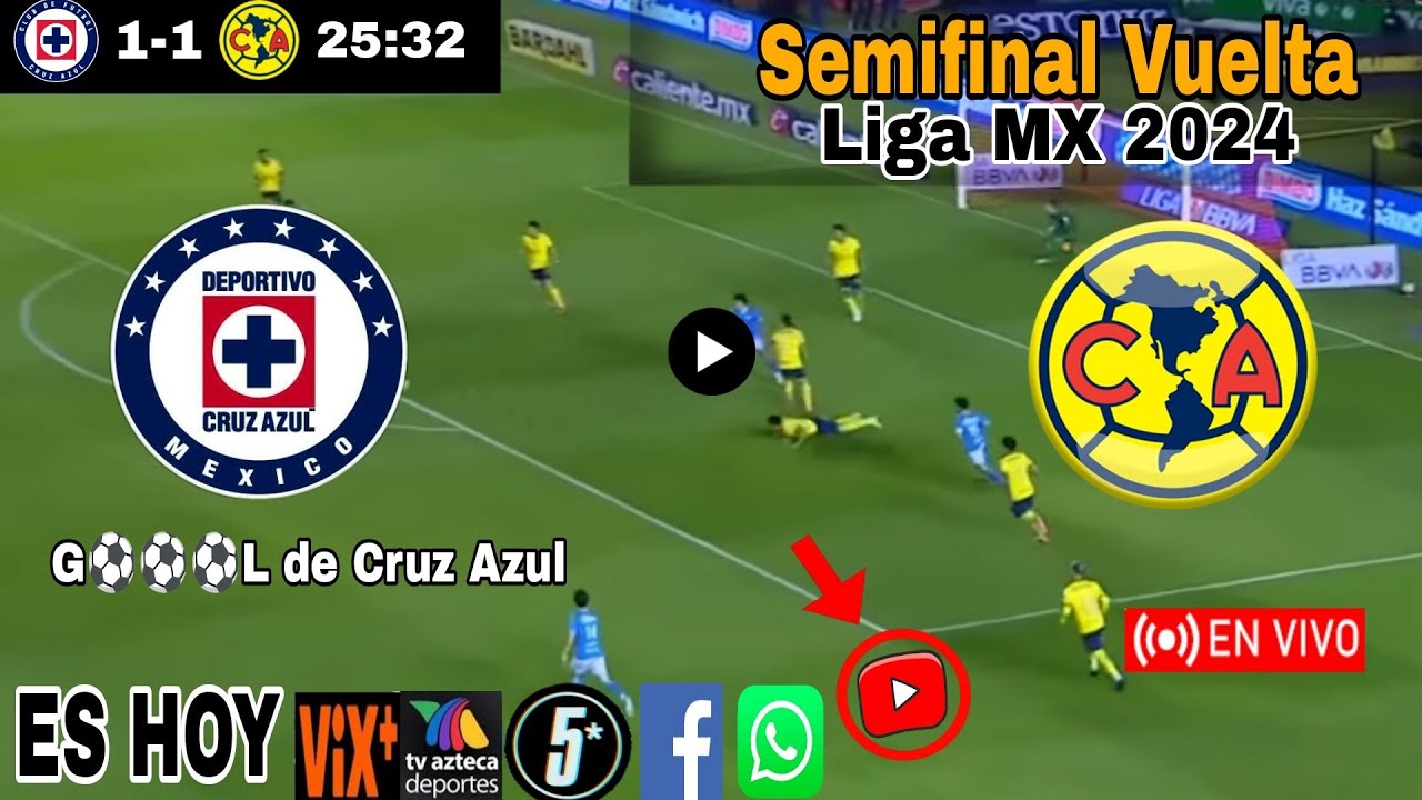 Cruz Azul vs. América en vivo, donde ver, a que hora juega Cruz Azul vs ...