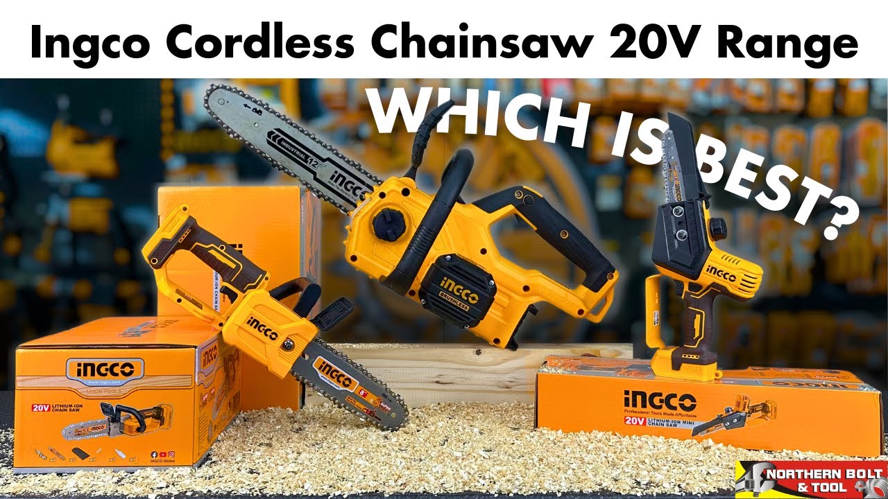 Unboxed and Tested: Ingco Cordless Chainsaw 20V Range - Everything you ...