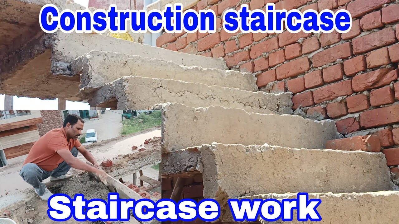 Construction staircase works folder stair slab staircase - YouTube