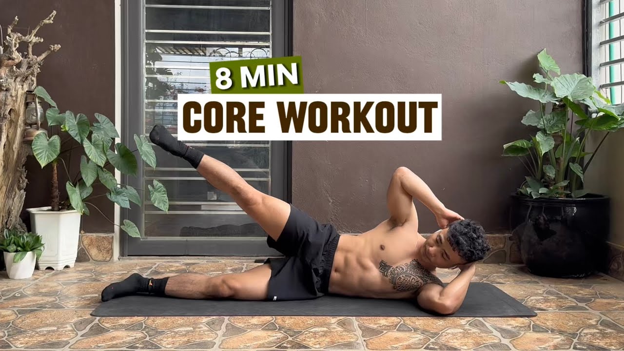 8 Min DEEP CORE Activation Workout at Home | No Equipment - YouTube