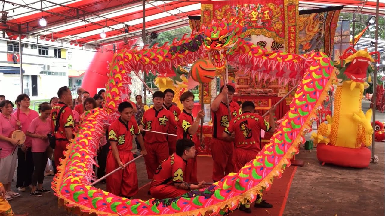 玄藝龍獅學院 Xuan Yi Dragon Dance Performance at Da Cheng Xiang Shui Wei ...