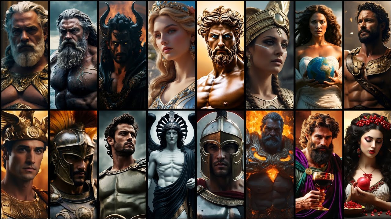Greek Gods AI Art Showcase - YouTube