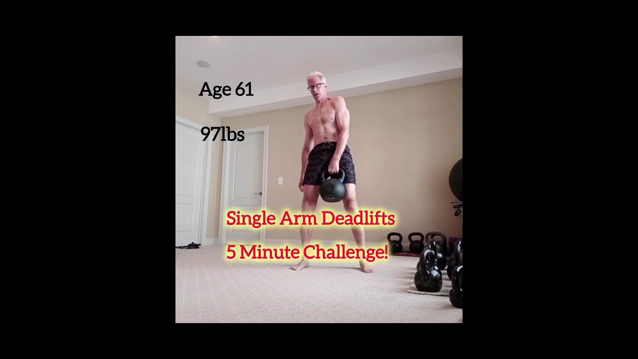Kettlebell Deadlifts 97lbs 44kg AMRAP 5 minutes #fitover40 # ...