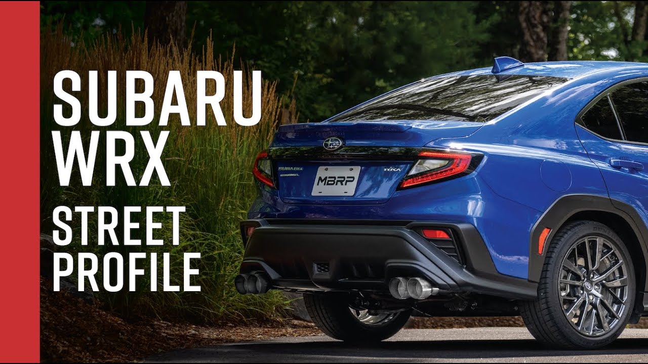 2022+ SUBARU WRX // MBRP 3" Cat-Back, Street Profile, Quad Rear Exit ...