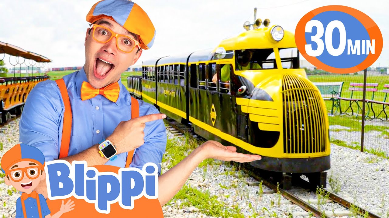 Train Song Loop with Blippi! | Vehicles For Kids | Educational Videos ...
