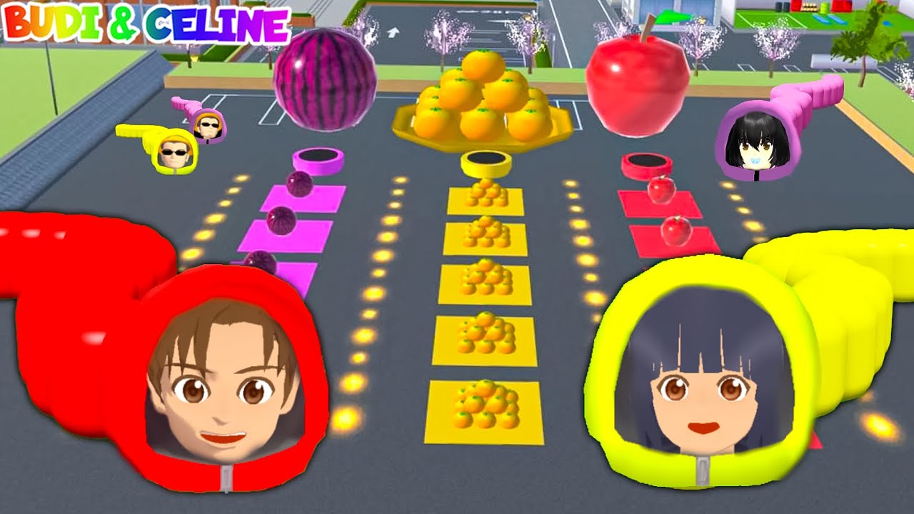 Yuta, Mio Dan Baby Celine Jadi Cacing Warna Warni Kumpulkan Semua Buah ...