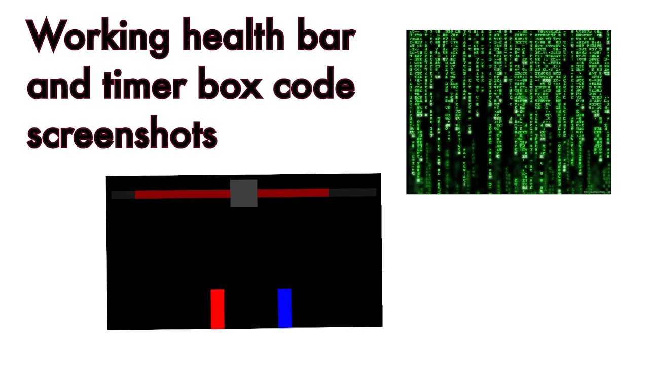 "Health bar and timer box" code screenshots - Alleyway Anarchy - YouTube
