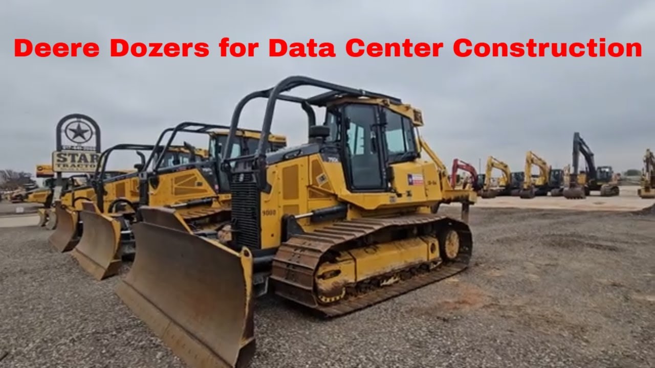 John Deere dozers are a perfect fit for data center construction - YouTube