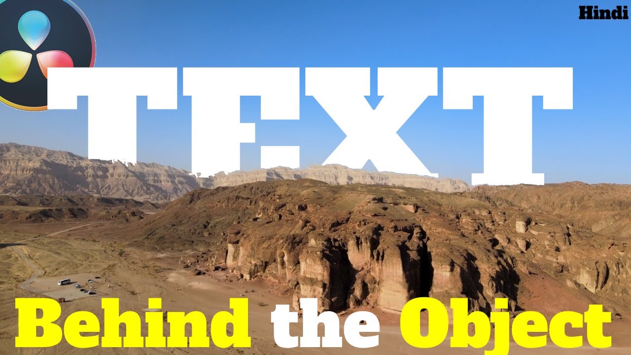 How to put TEXT Behind The Objects | DavinciResolve 18 | Edit with ...