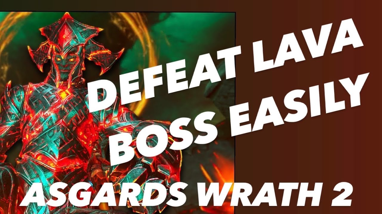 Asgards wrath 2 lava boss how to defeat easily - YouTube