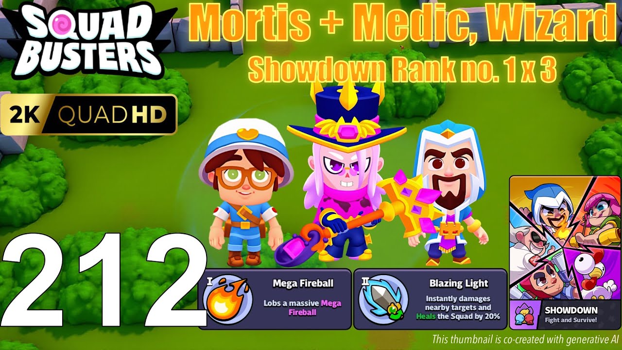 Squad Busters - Walkthrough Gameplay Part 212 - Mortis, Medic, Wizard ...