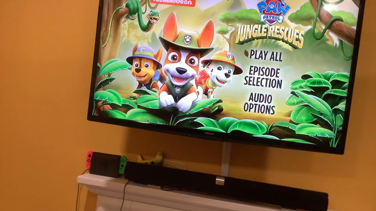 Paw patrol jungle rescues dvd menu walkthrough - YouTube