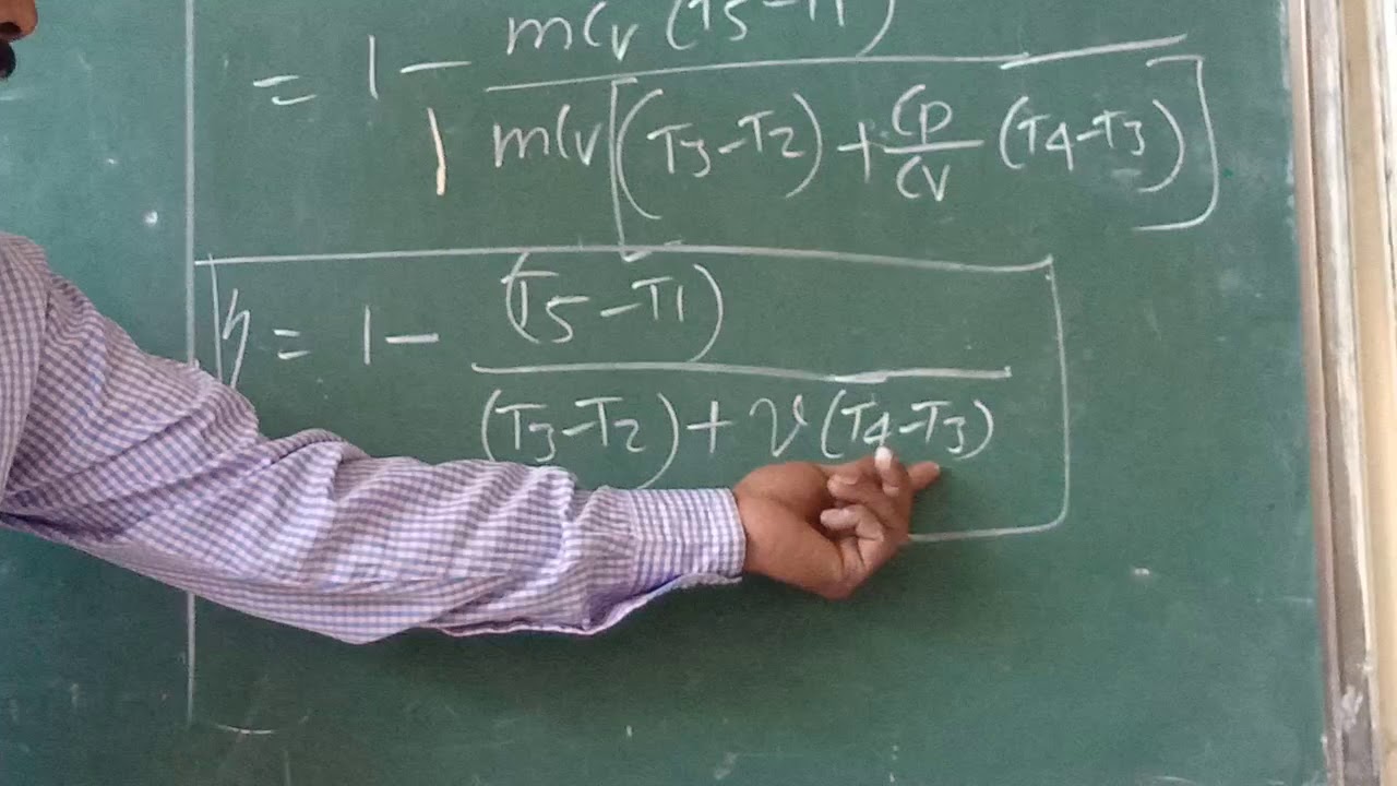 Thermodynamics lecture: Gas Power Cyle - Dual Cycle Efficiency ...