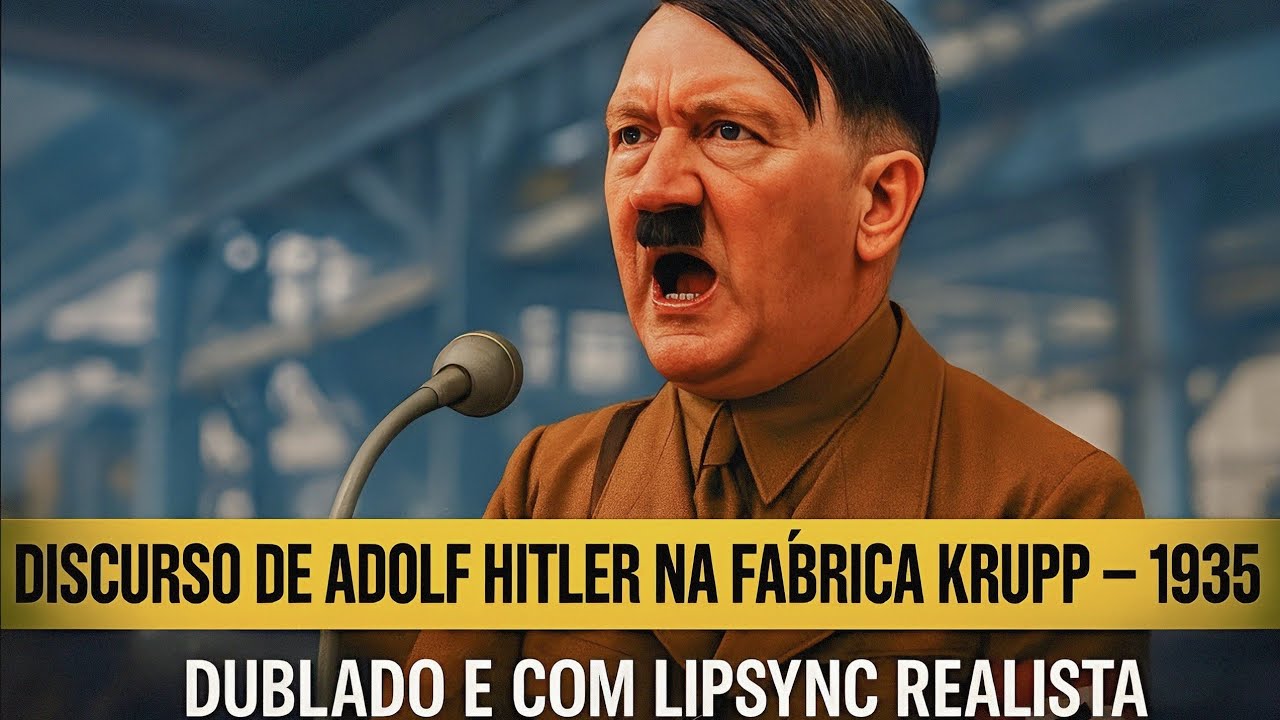 Discurso de Adolf Hitler na Fábrica Krupp — 1935 | Dublado e com ...