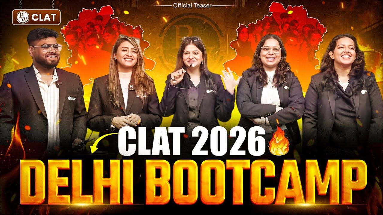 PW CLAT Offline Bootcamp 🔥Delhi #Rewind #Trailer 🙀 - YouTube
