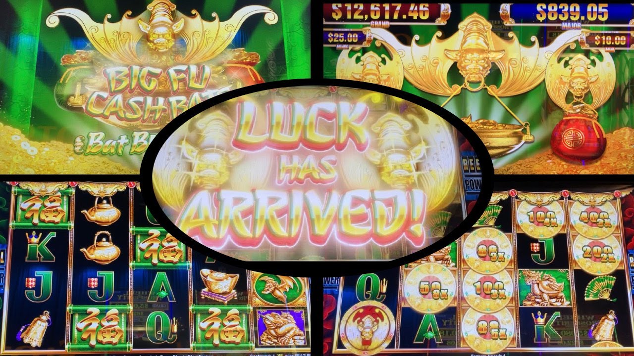 Big Fu Cash Bats "Bat Blessings" Progressive Slot Machine. - YouTube