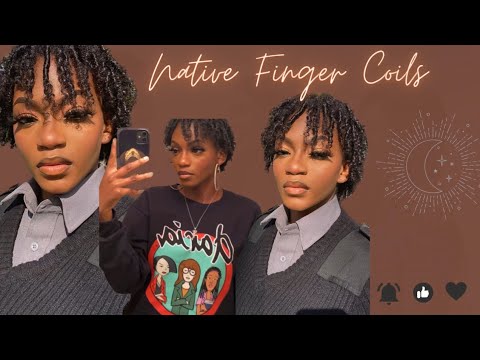 How To Do Finger Coils On Natural Hair Easy Tutorial - YouTube
