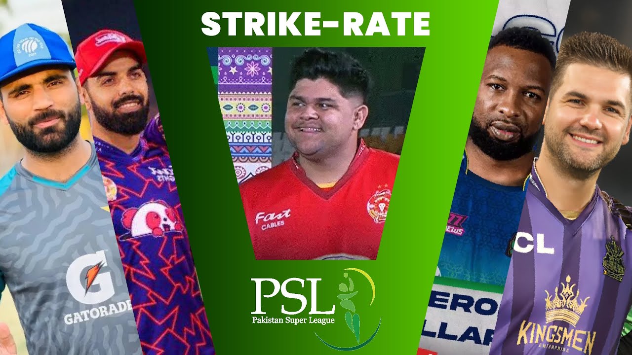 Highest strike rates IN PSL - YouTube