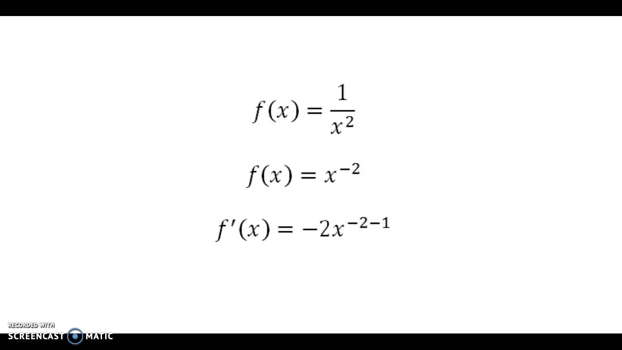 Derivada De F x 1 x 2 YouTube