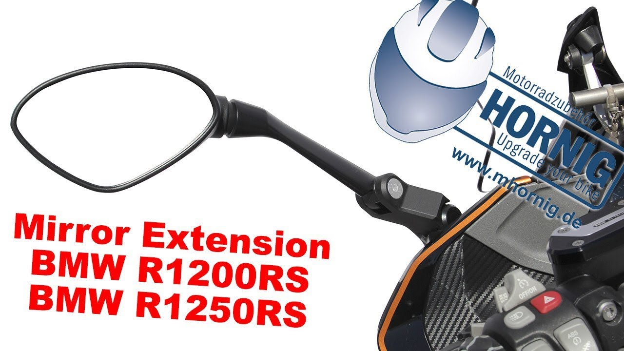 Mirror Extension, Spiegelverbreiterung BMW R1200RS & R1250RS by HORNIG ...