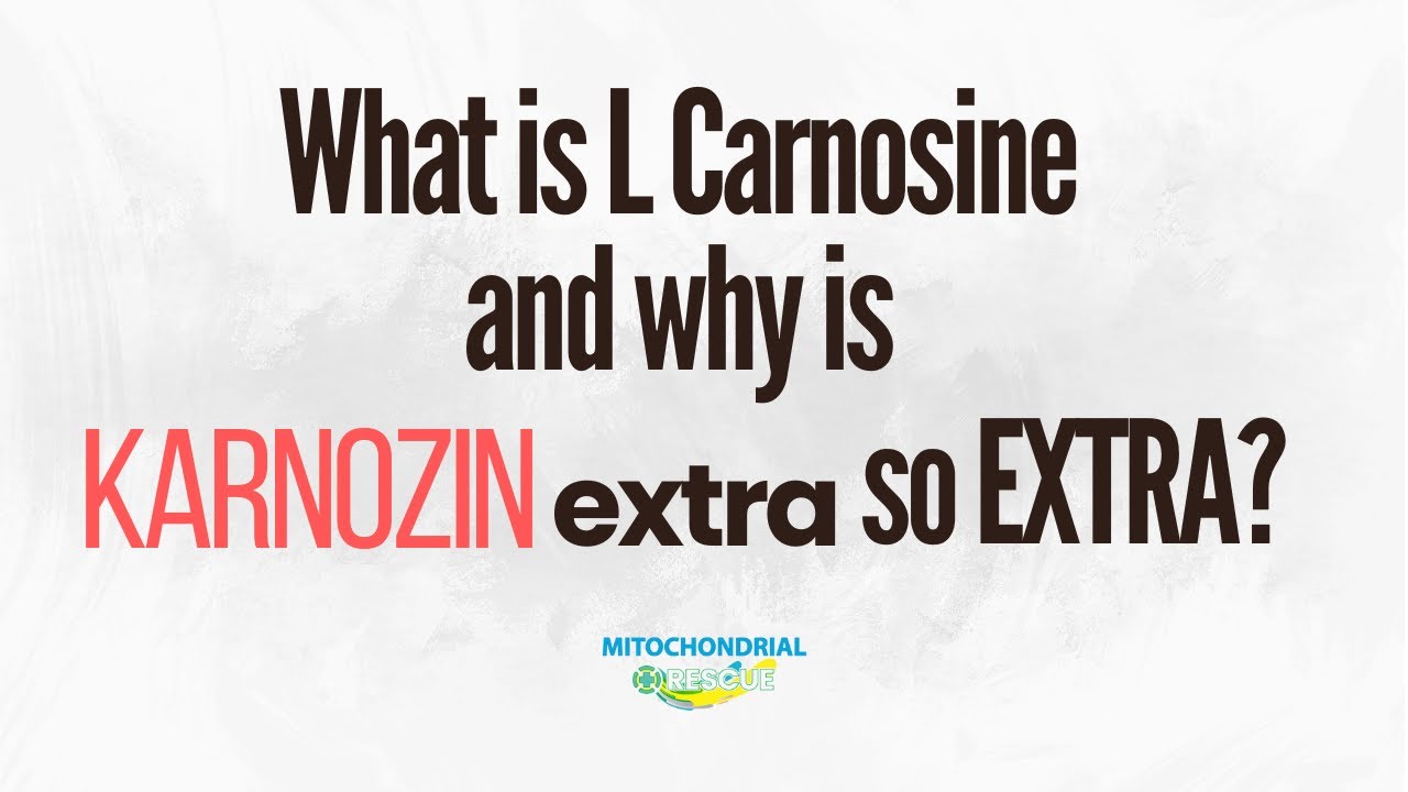 What is L-Carnosine and Why is Karnozin Extra so Extra? - YouTube