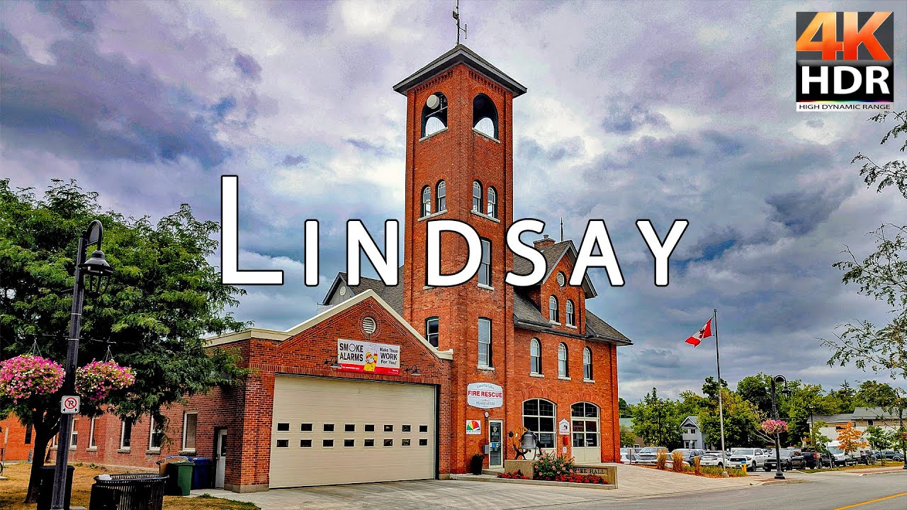 Explore Lindsay Ontario Canada| Lindsay 4K HDR Downtown Walk (August ...