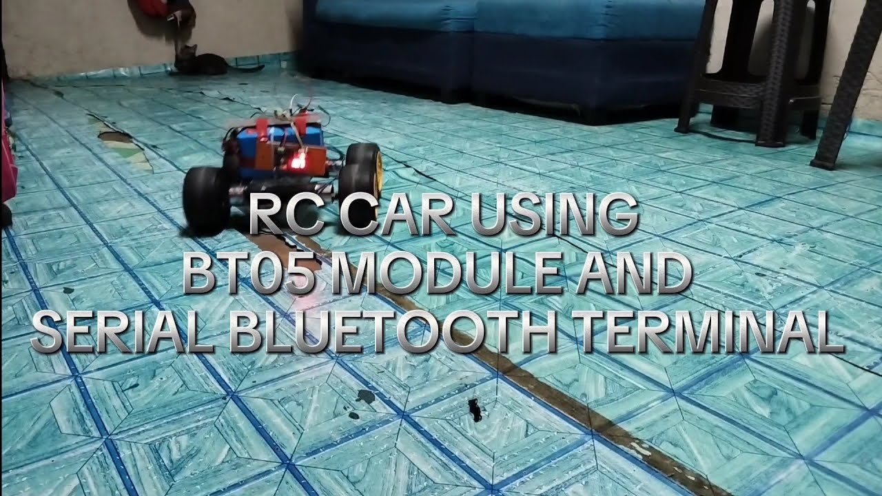RC CAR USING BT05 MODULE AND SERIAL BLUETOOTH TERMINAL APP - YouTube