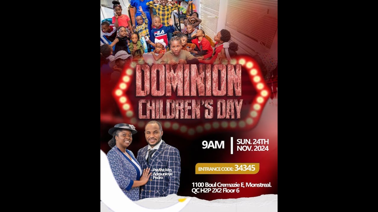 Dominion Children Service 2024 - YouTube