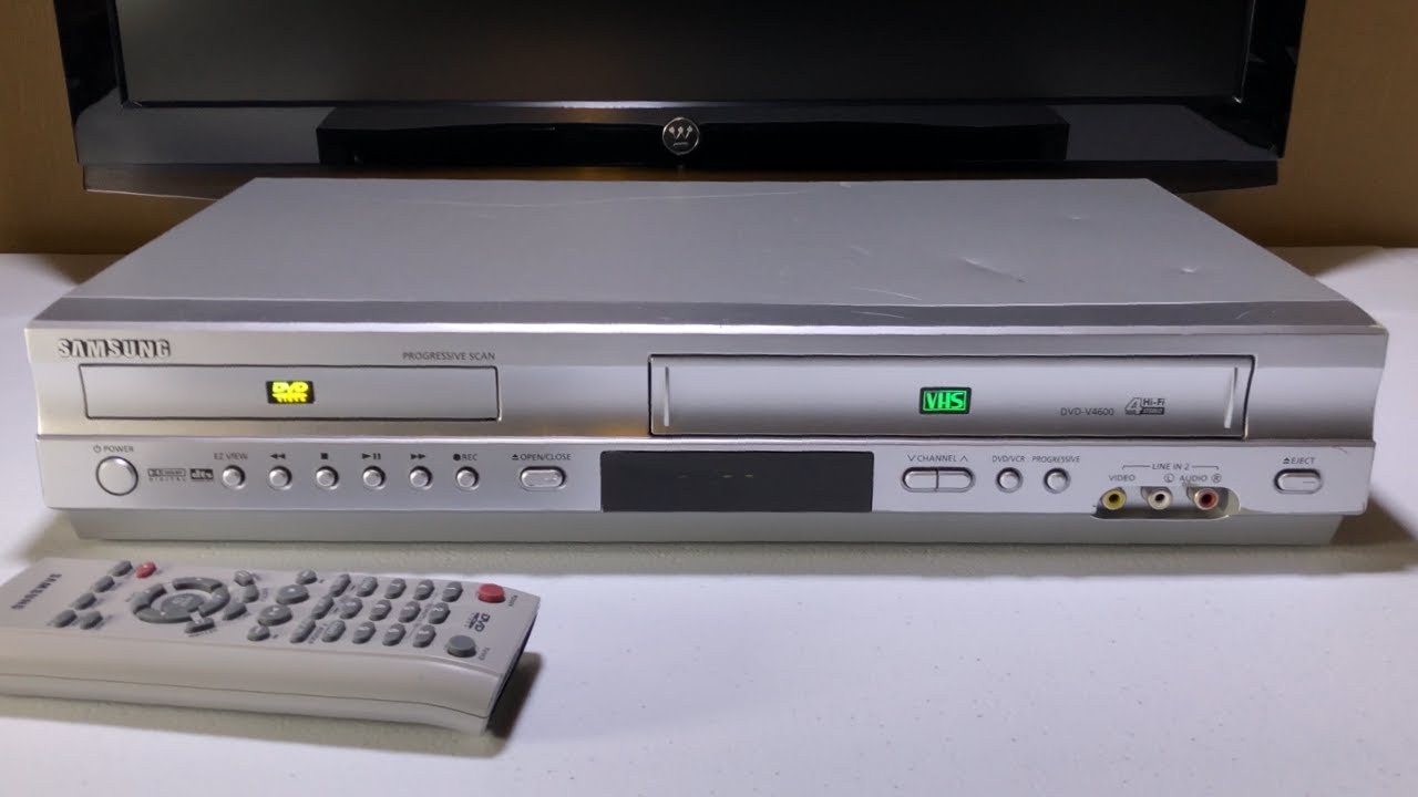 Samsung DVD-V4600 VCR DVD Combo - YouTube