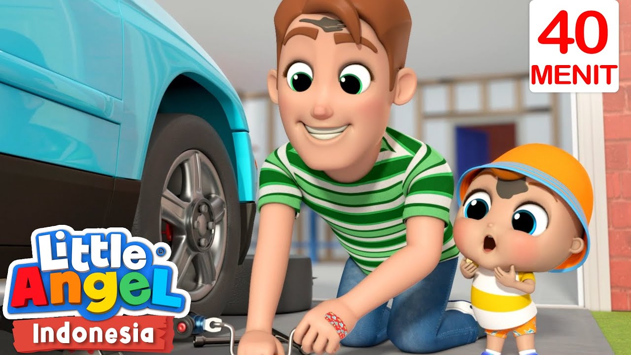 Ayah SUPER!!! | Little Angel | Kartun dan Lagu Anak | Moonbug Kids ...