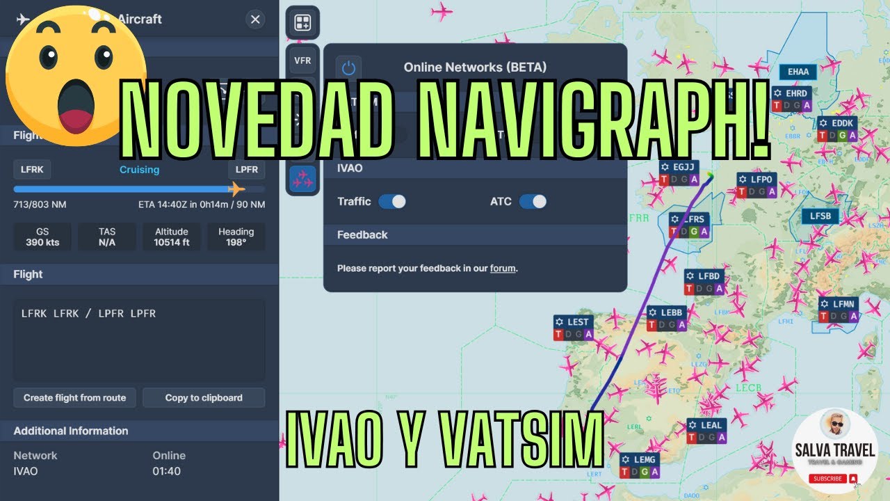 ACTUALIZACIÓN de NAVIGRAPH!! Ya tenemos INTEGRACIÓN de IVAO y VATSIM ...