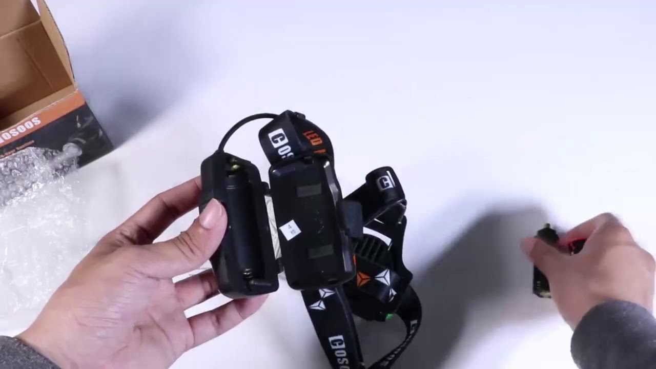 Cosoos headlamp - YouTube