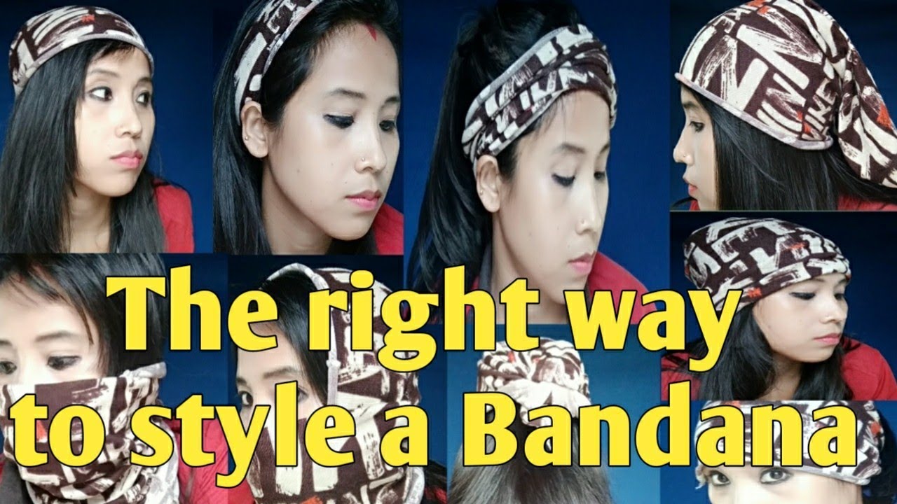 How to wear multifunctional Bandana / Cap scarf/requested video - YouTube