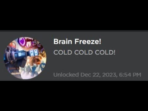 How to get Brain freeze badge in TDS - YouTube