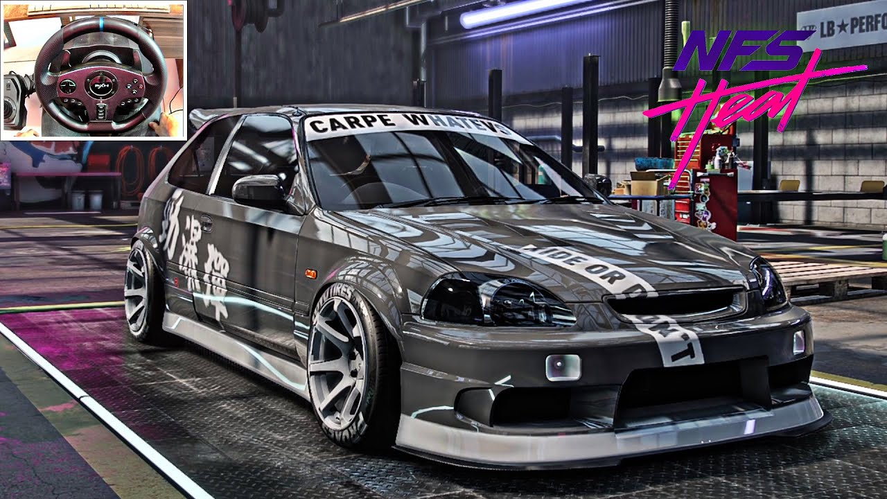 HONDA CIVIC TYPE-R 00' CUSTOMIZATION AND GAMEPLAY | NEED FOR SPEED HEAT ...
