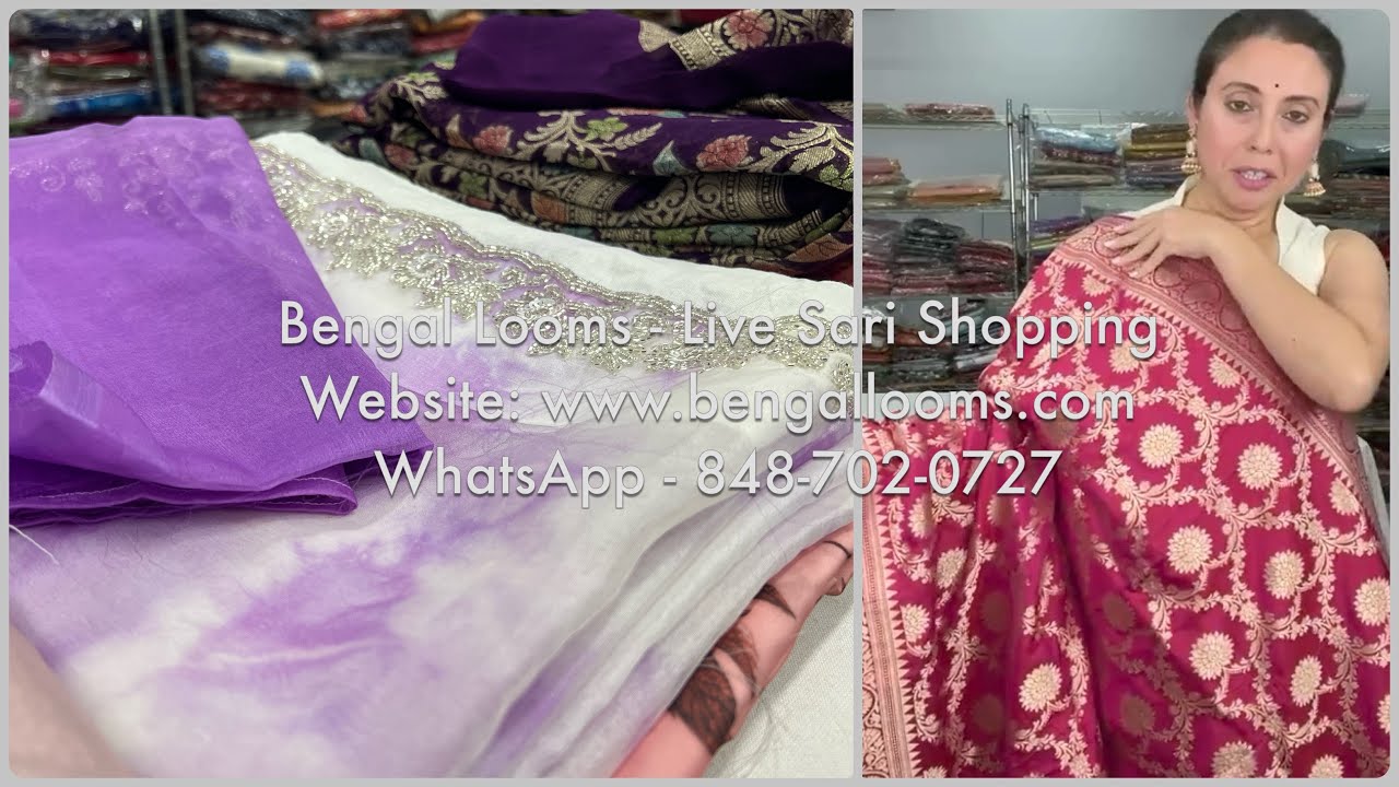 Live Saree Showcase | Glorious Collection of Sarees | Bengal Looms ...