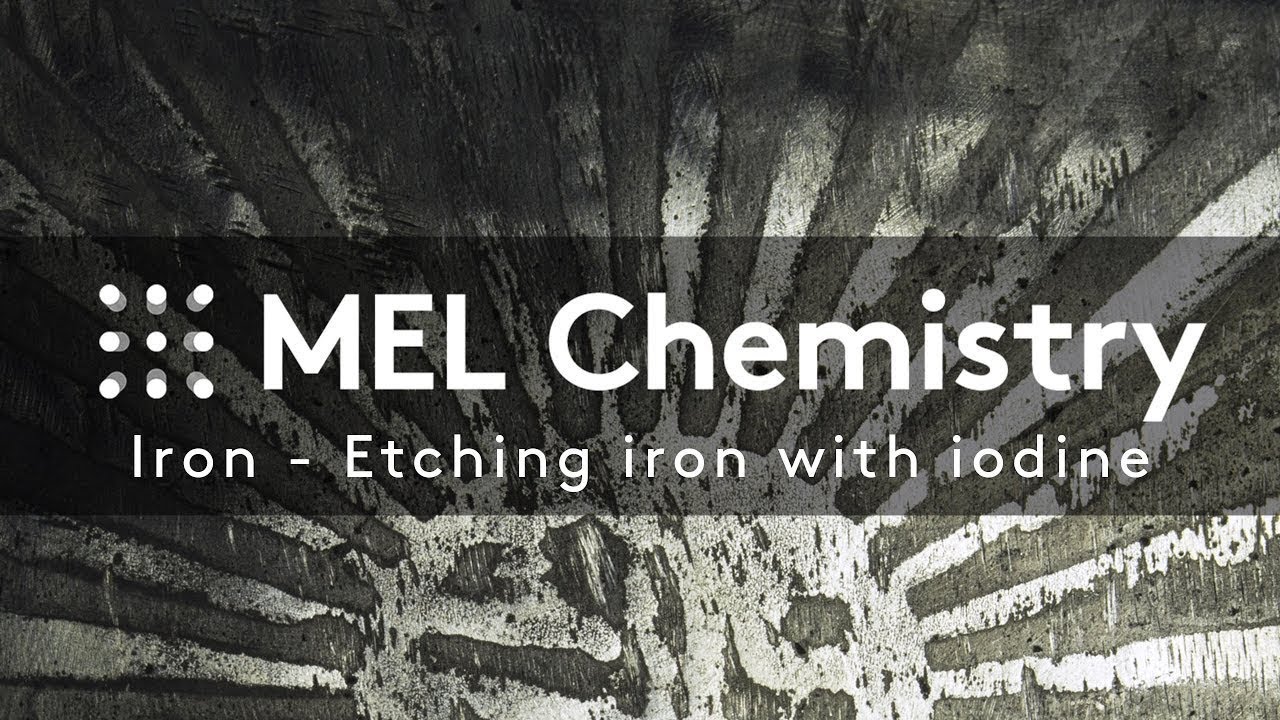 Etching iron with iodine Create a drawing on an iron plate using iodine ...