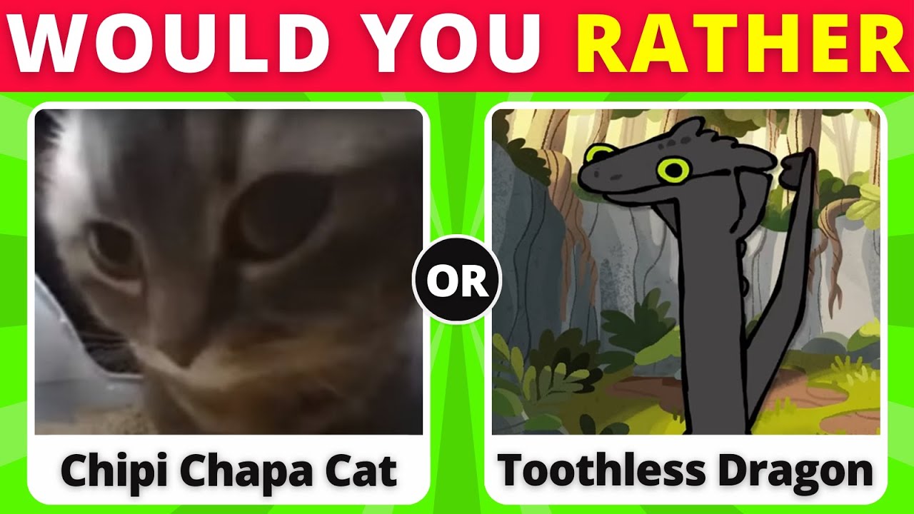 Chipi Chipi Chapa Chapa Cat vs Toothless Dancing Dragon | Would you ...