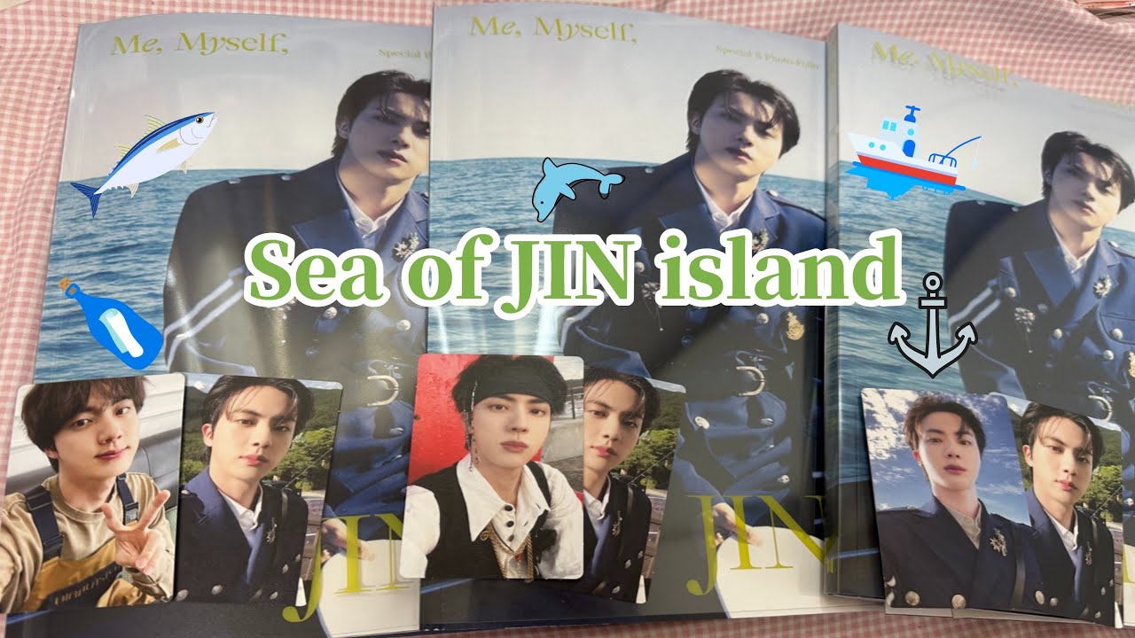 [아미로그] 방탄소년단 진 포토북 언박싱ㅣBTS JIN ‘Sea of JIN island’ Photobook Unboxing ...