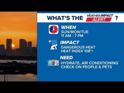 Florida meteorologists track this weekend's extreme heat - YouTube