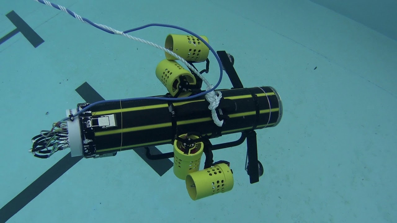 Home built ROV pool test - YouTube