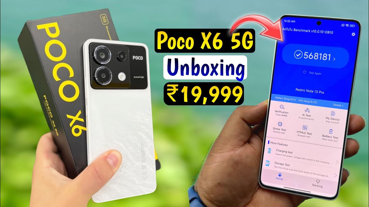 poco x6 5g unboxing | poco x6 5g price in india 🔥 - YouTube