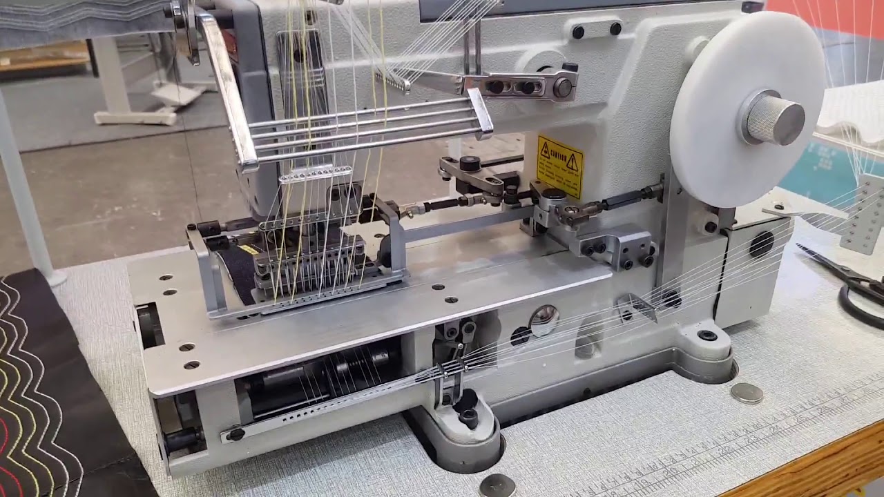 W-558, Scallop Smocking machine - YouTube